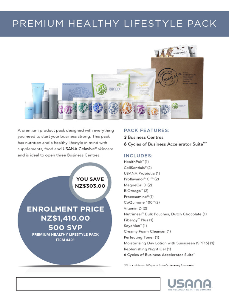 Enrolment Pack Premium Healthy Lifestyle Pack February 2018 | PDF