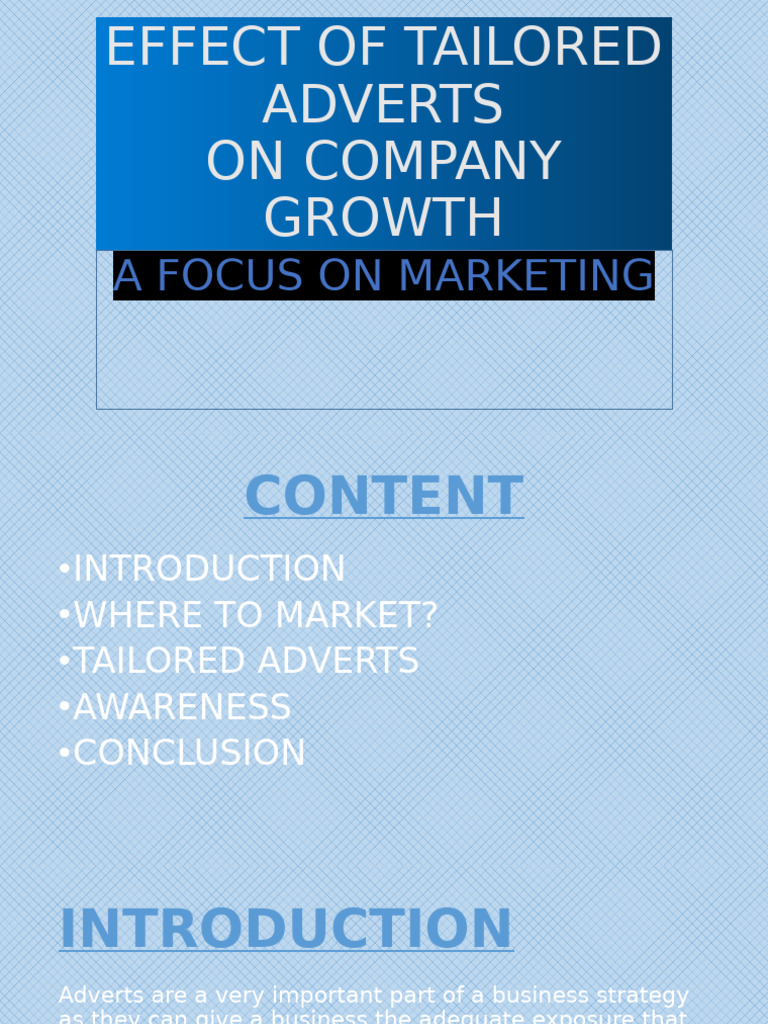 Effect of Tailored Adverts | PDF | Advertising | Marketing