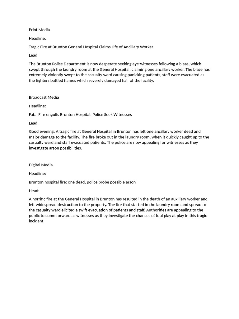 Writing For Media | PDF | Self-Improvement | Wellness