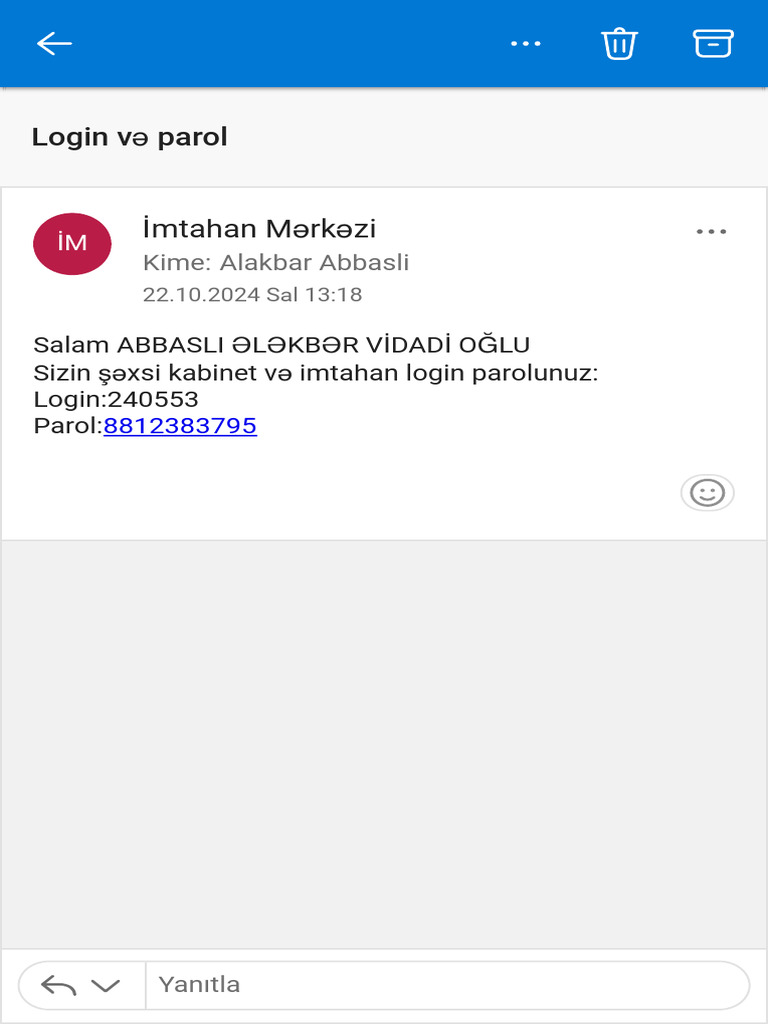 Posta - Alakbar Abbasli - Outlook | PDF