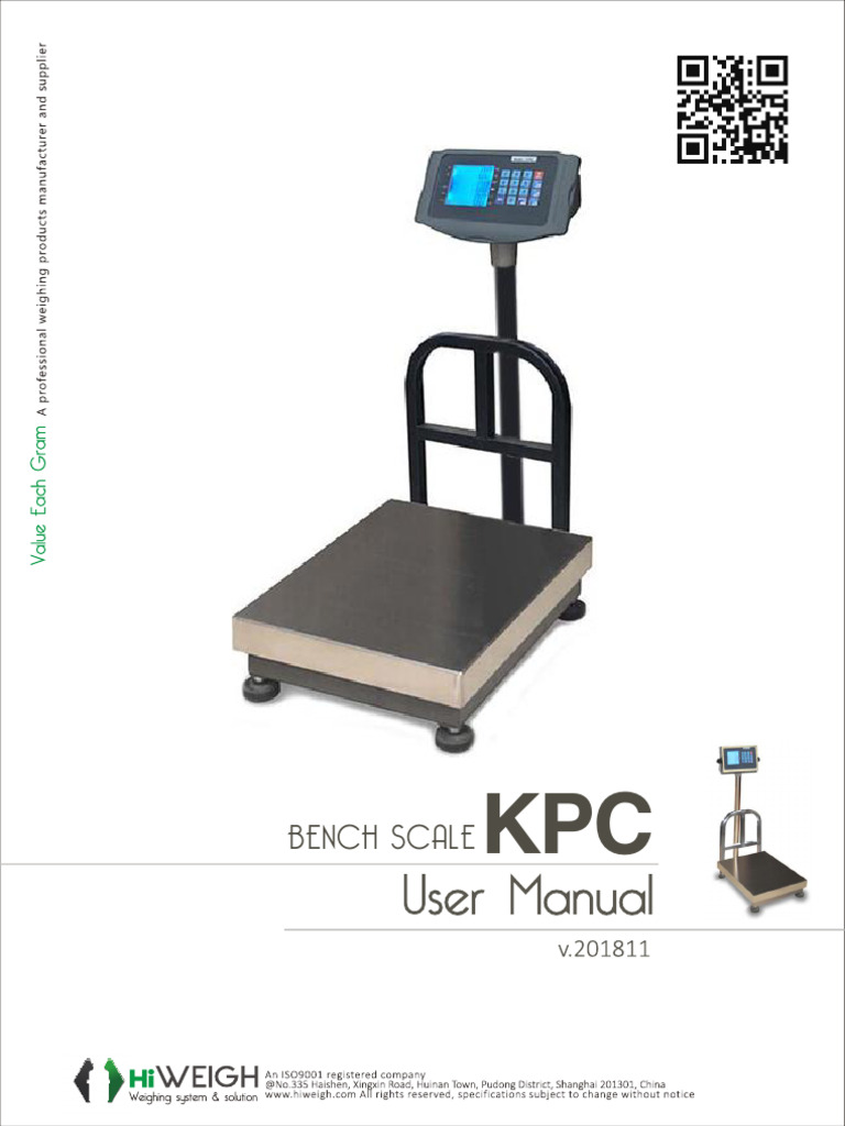 KPC User Manual | PDF | Analog To Digital Converter | Weight