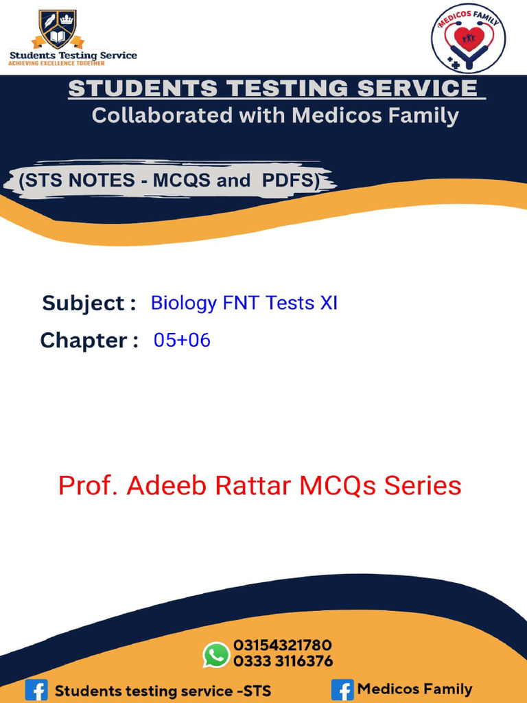 Chap - 5-6 Bio STS | PDF