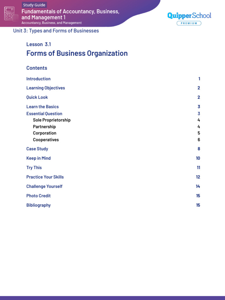 Fabm 1 SG 11 Q3 0301 | PDF | Sole Proprietorship | Partnership