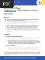 Pediatric ACEs Screening Guide | PDF | Caregiver | Mental Disorder