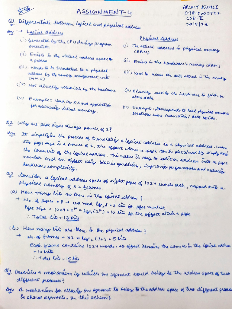 23 Archit OS Assignment4 | PDF