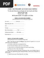 Đáp Án Cu C Thi Atgt 2024 2025 | PDF