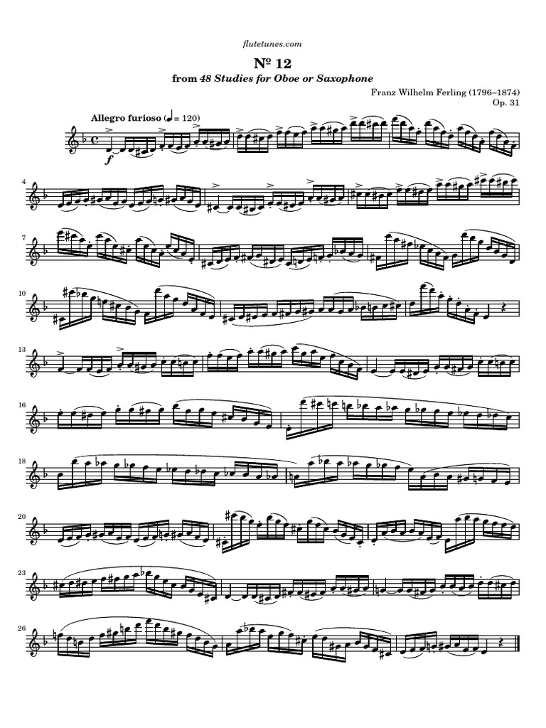 Ferling 48 Studies No12 | PDF