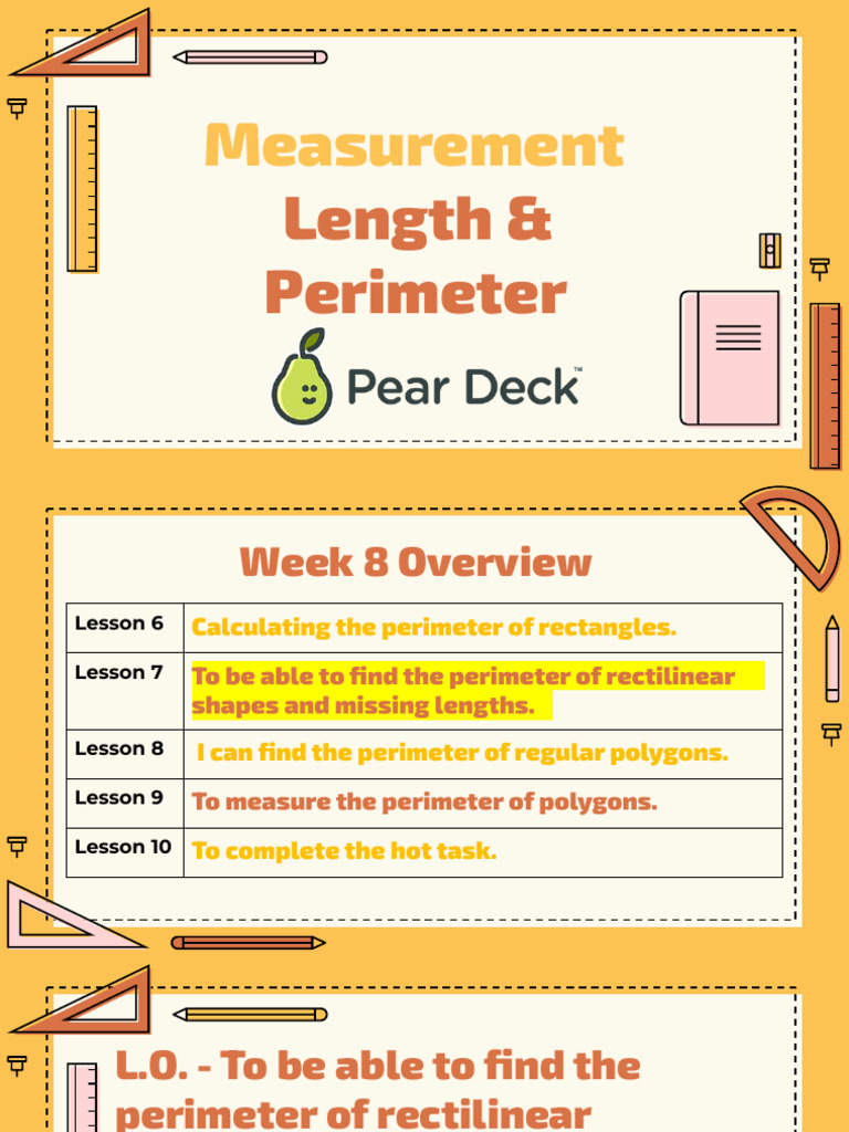 Week 8 lesson 7 | PDF | Length | Distance