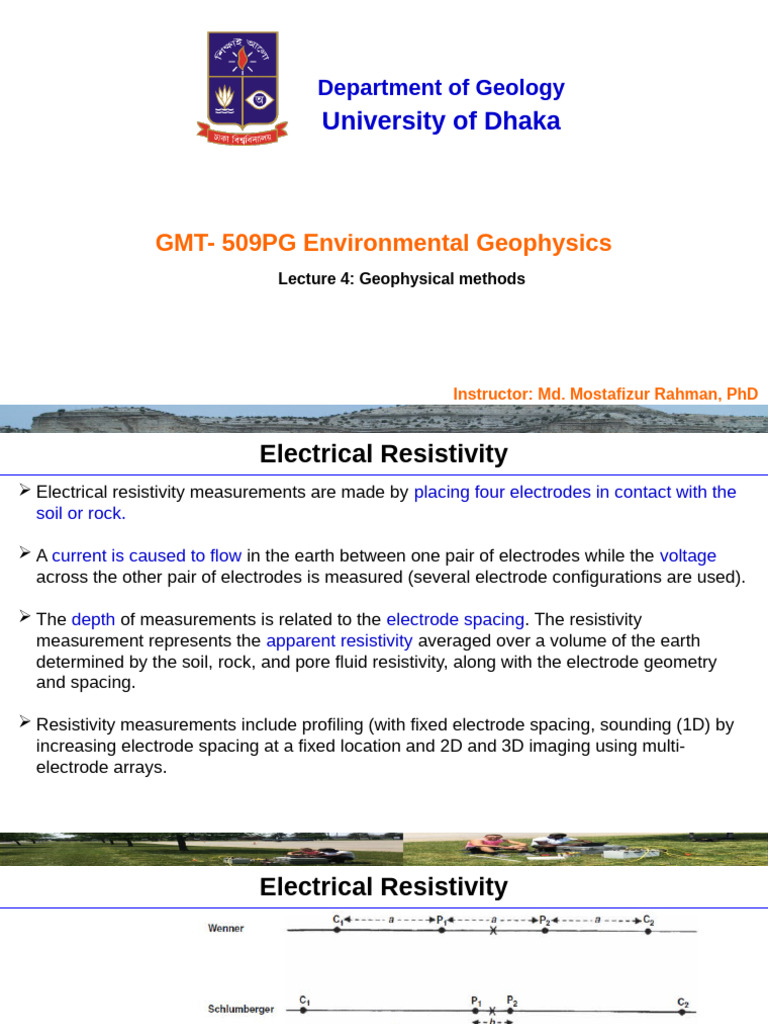 GMT-509GE MMR Lecture-4 Geophysical Methods-1 | PDF | Capacitor | Applied And Interdisciplinary ...