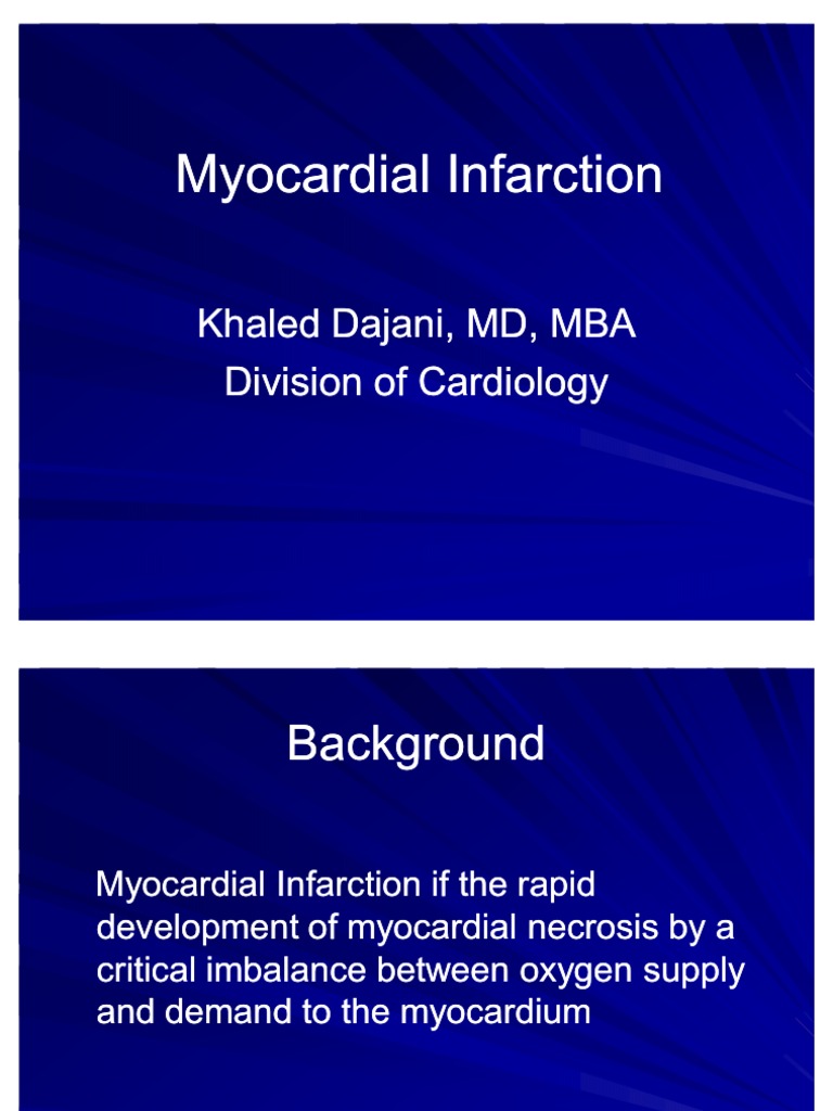 Myocardial Infarction | PDF