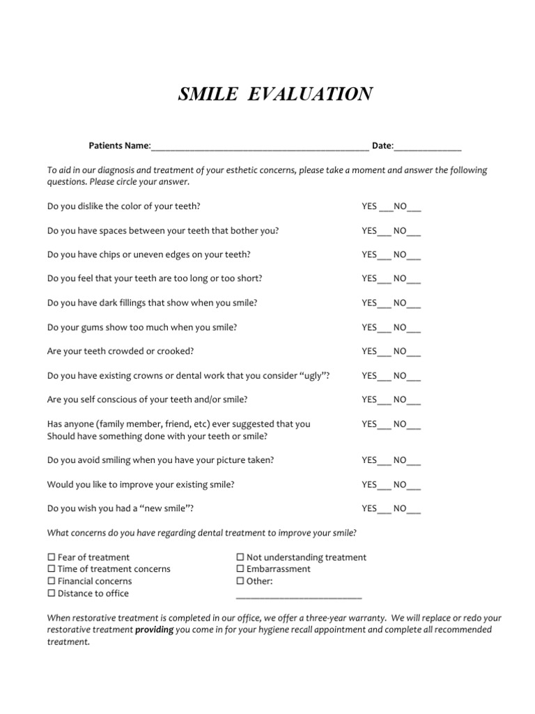 Smile-Evaluation | PDF