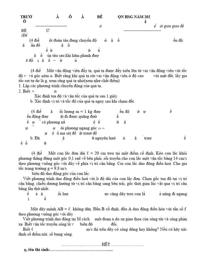 De Thi HSG TQT 23-24 | PDF