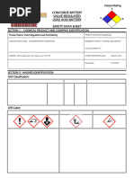 MSDS Exide | PDF | Workplace | Occupational Safety And Health