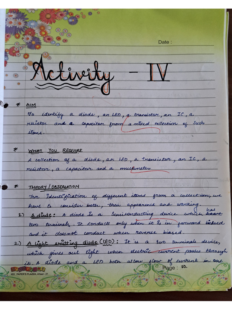 12th Phy Activity-4 | PDF