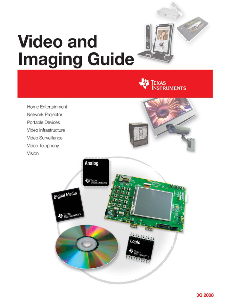 Texas Instruments Video Solutions Guide | PDF | Digital Television | Codec