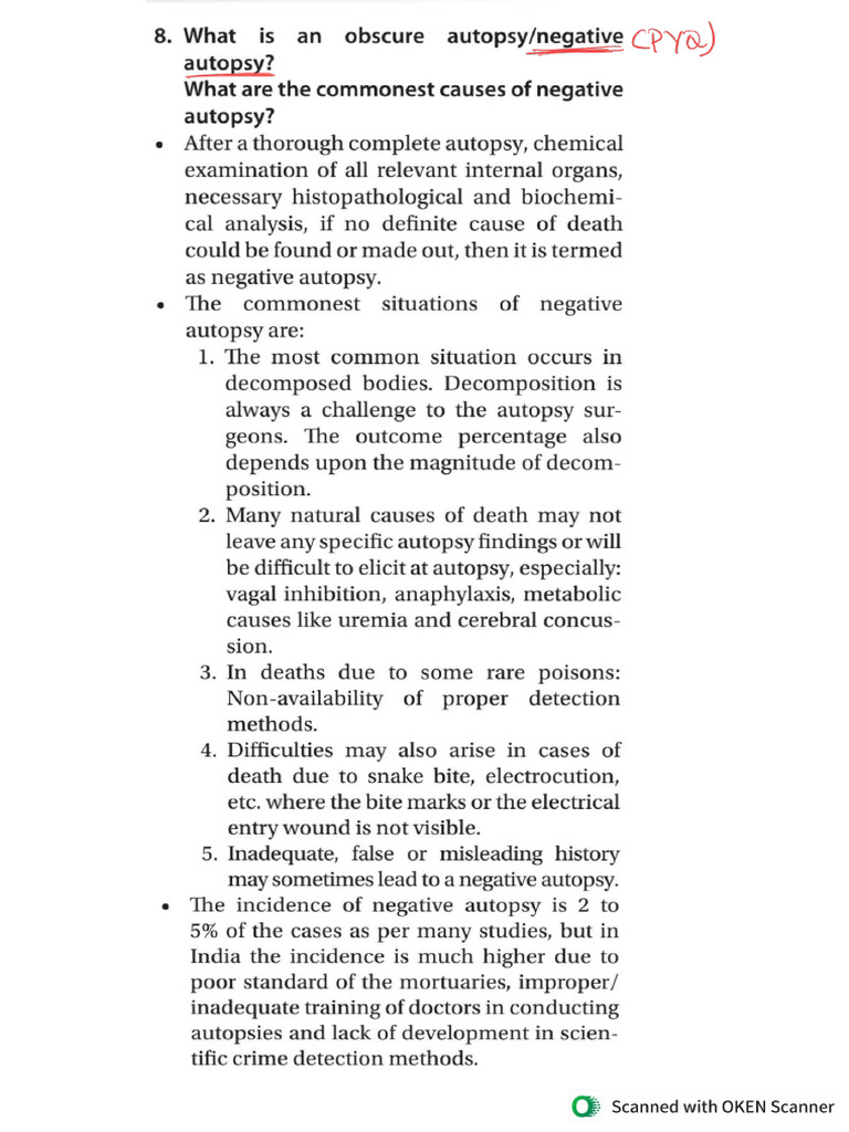 Autopsy (Forensic Pathology 1) Additional Pyq - 241009 - 154228 | PDF