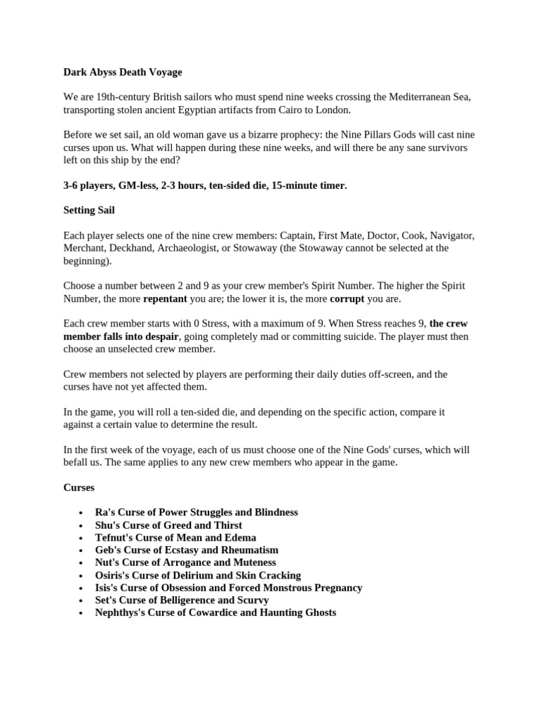 Dark Abyss Death Voyage | PDF | Egyptian Mythology