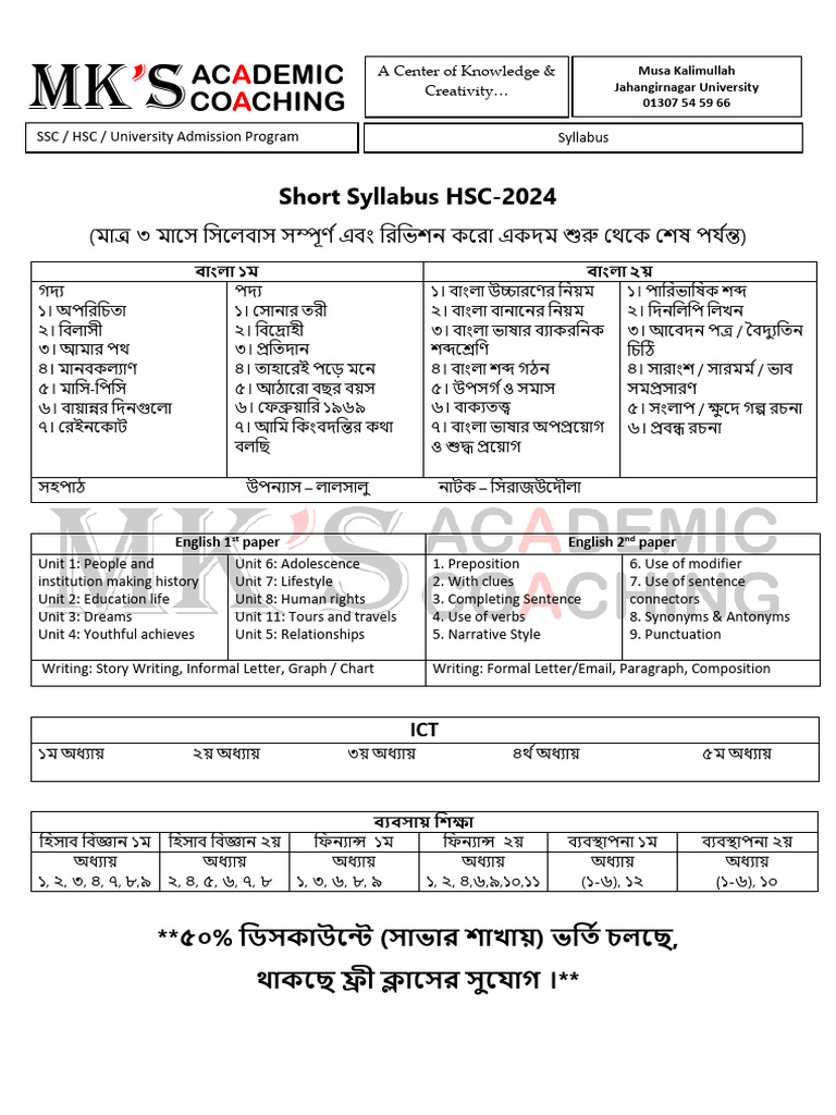 Short Syllabus 24 | PDF