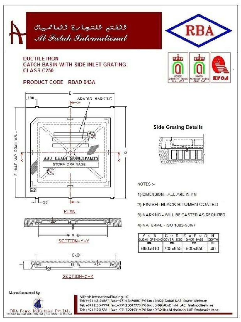 Inlet Catch Basin & Kerb Gully | PDF