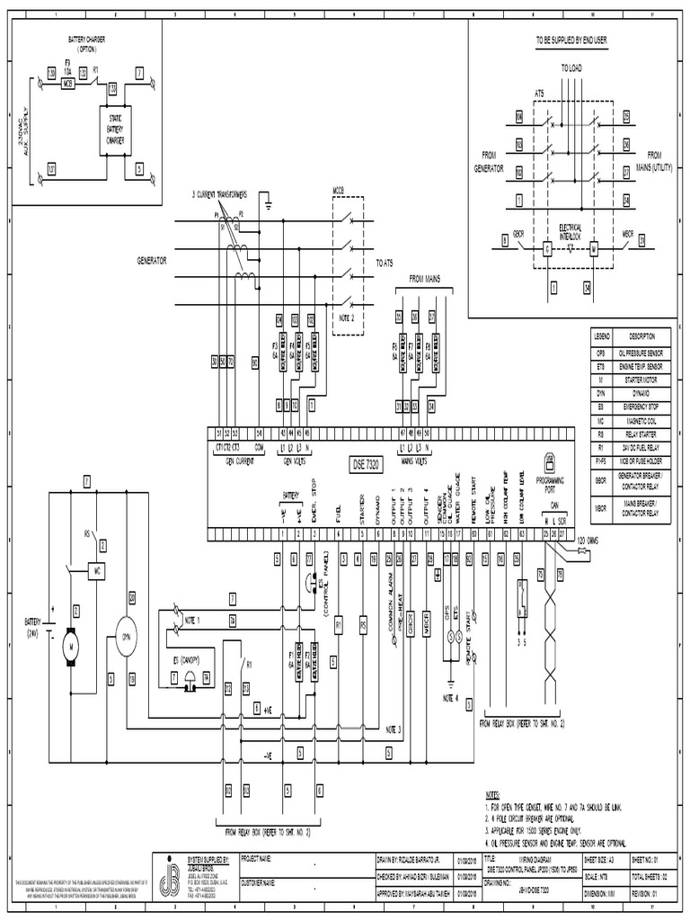 Dse 7320 - 200 (1506) - 650 | PDF | Electric Generator | Relay