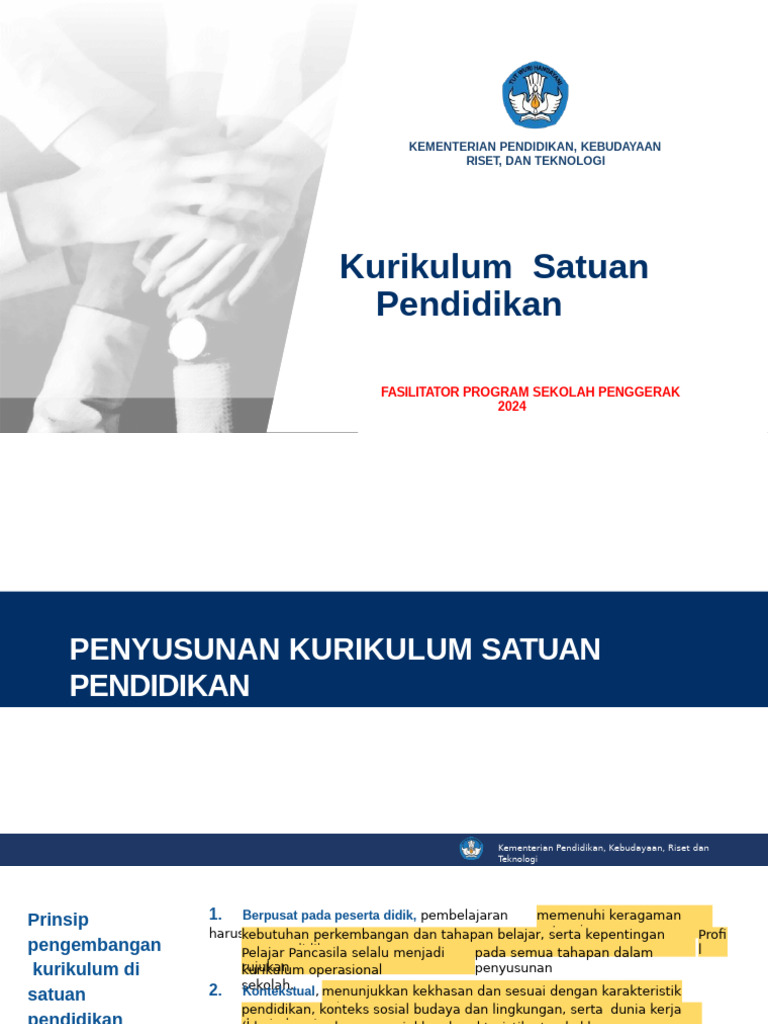 Penyusunan Kurikulum Pendidikan 2024 | PDF