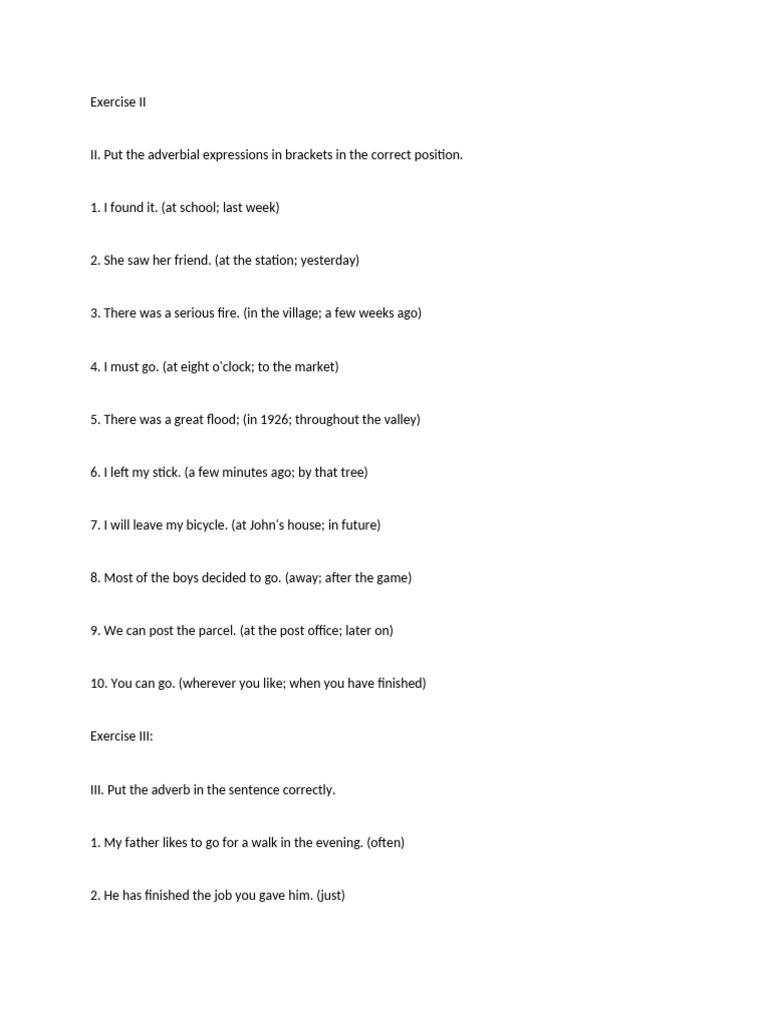 Exercise II-WPS Office | PDF