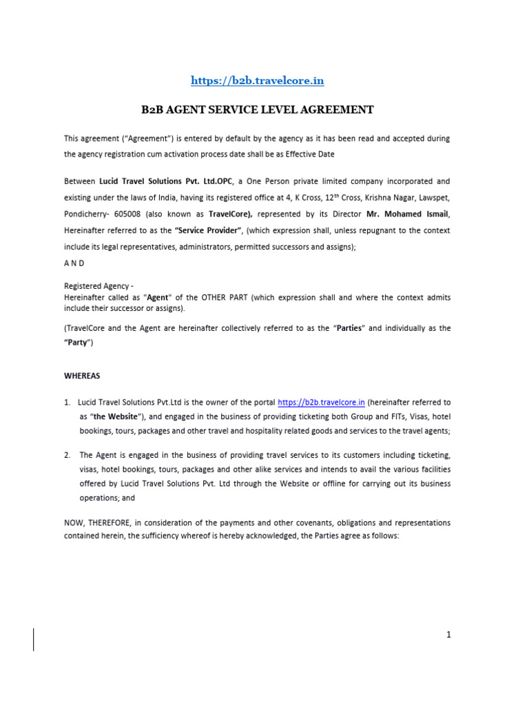 Lucid b2b Agent Agreement | PDF | Law Of Agency | Indemnity