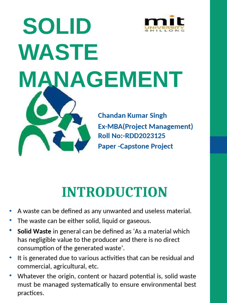 Solid Waste Management | PDF | Waste | Incineration