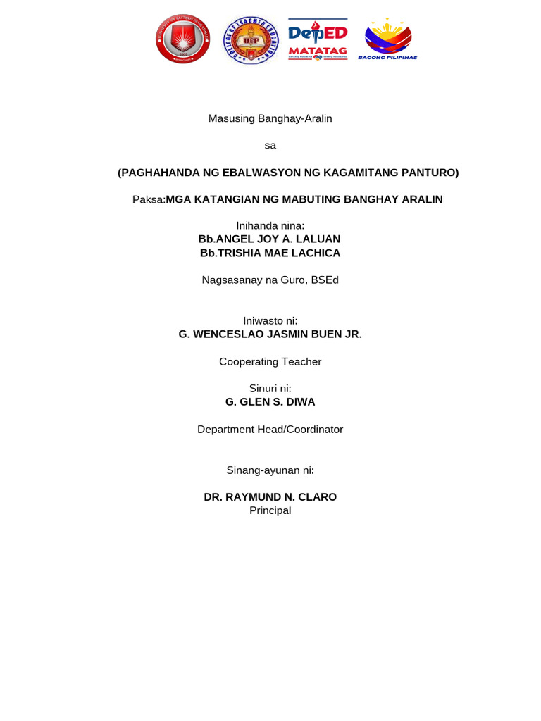 Banghay Aralin | PDF