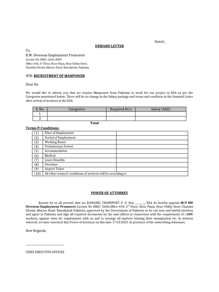 DL & POA - Pakistan | PDF | Law