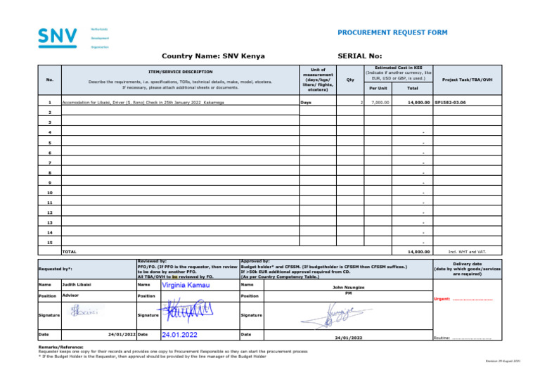Request Form 2022020 Kakamega Nakuru | PDF | Foreign Exchange Market
