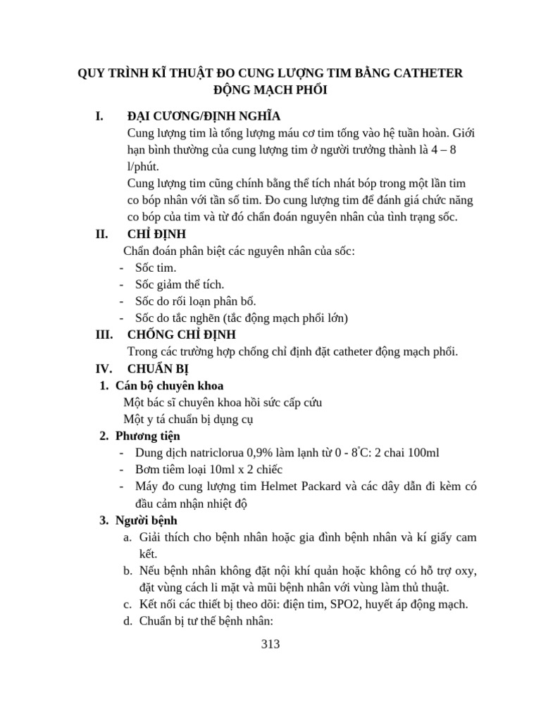 Quy TR - NH K - Thu - T - o Cung L - NG Tim B - NG Catheter Swanz | PDF