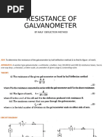 Exp 4 - Galvanometer Resistance - Half Deflection Method | PDF ...