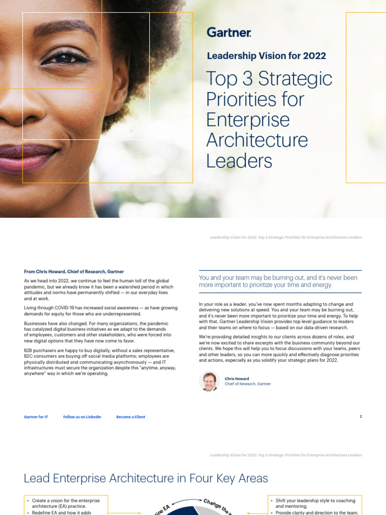 2022 Leadership Vision For Enterprise Architecture Leaders | PDF ...