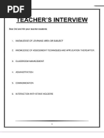EDUCATOR INTERVIEW Dimensions (1) - 1 | PDF