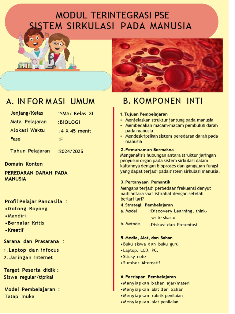 Modul Pse Sistem Peredaran Darah Pada Manusia | PDF