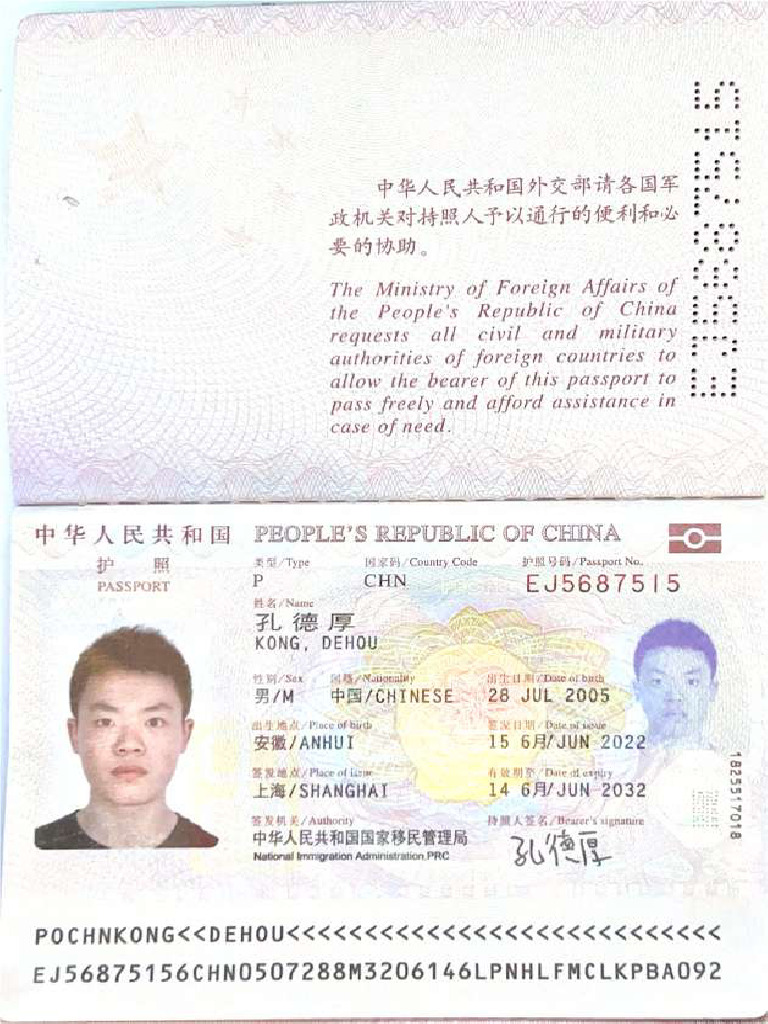 DEHOU KONG Passport - Compressed | PDF