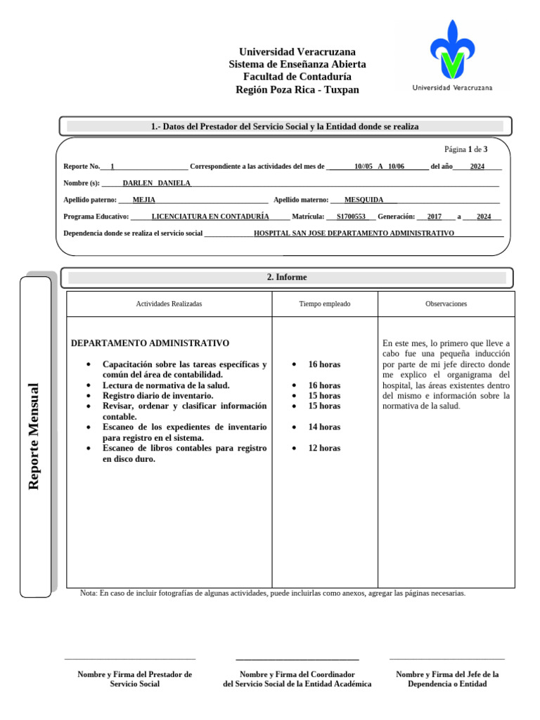 Reporte Mensual Mayo | PDF | Contador | Contabilidad