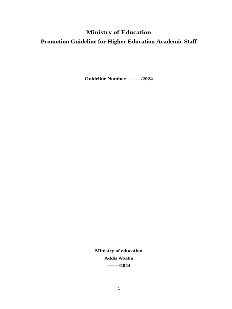 2024 Promotion Guidelines for Teachers | PDF | Academic Degree | Doctor ...