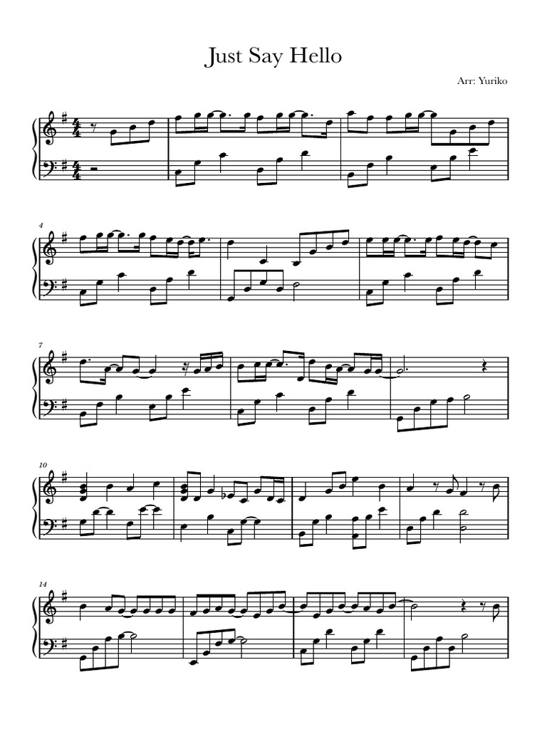 Just Say Hello Jzf1ua | PDF