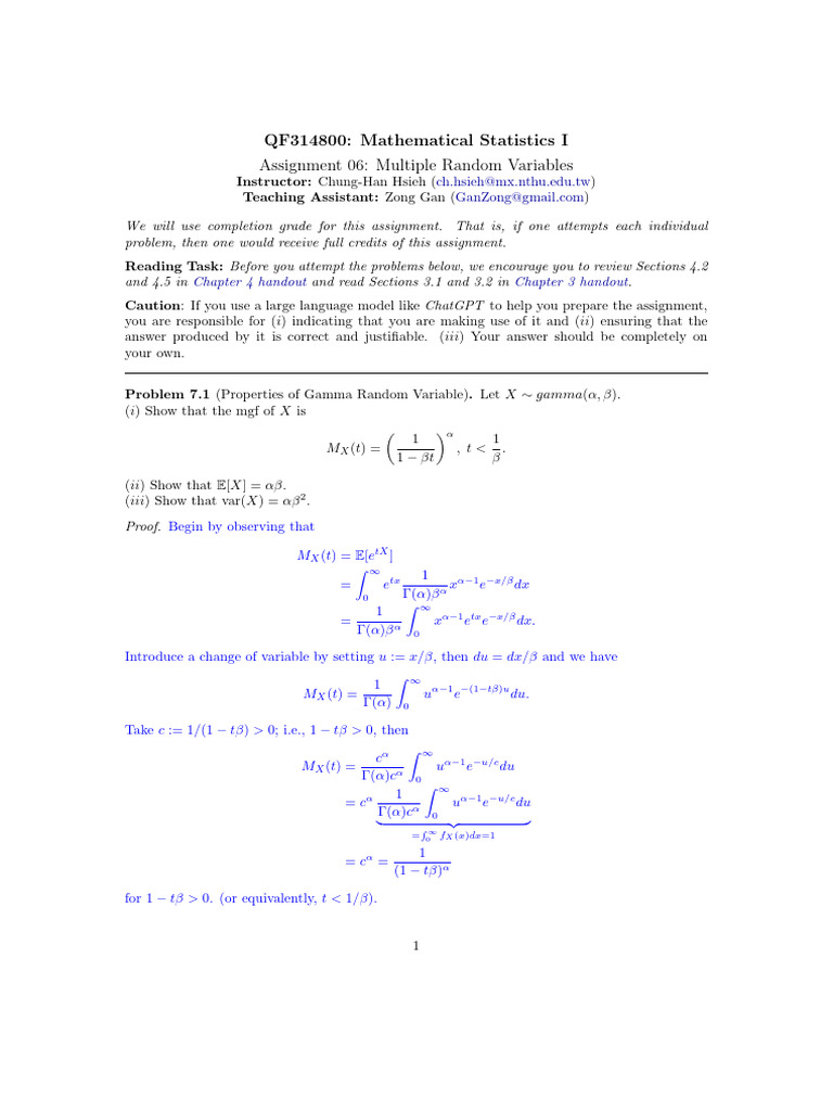 Assignment07_sol_2024 | PDF | Mathematics | Functions And Mappings