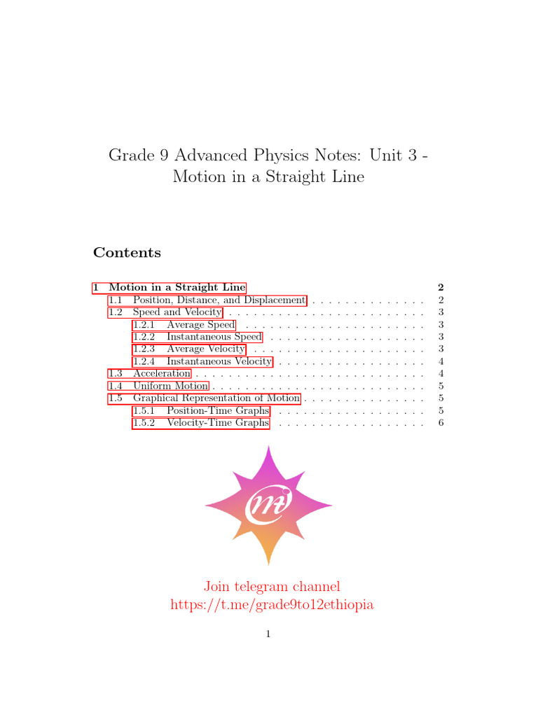 Physics g9 Three | PDF | Velocity | Acceleration