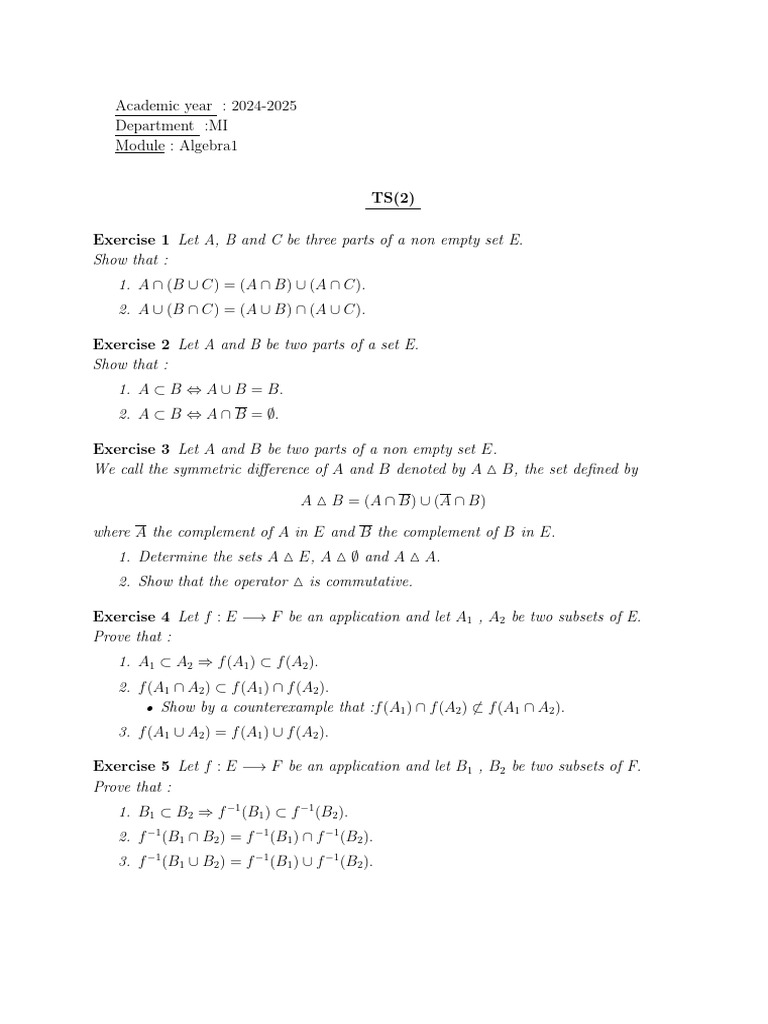 TD 2 2025 | PDF