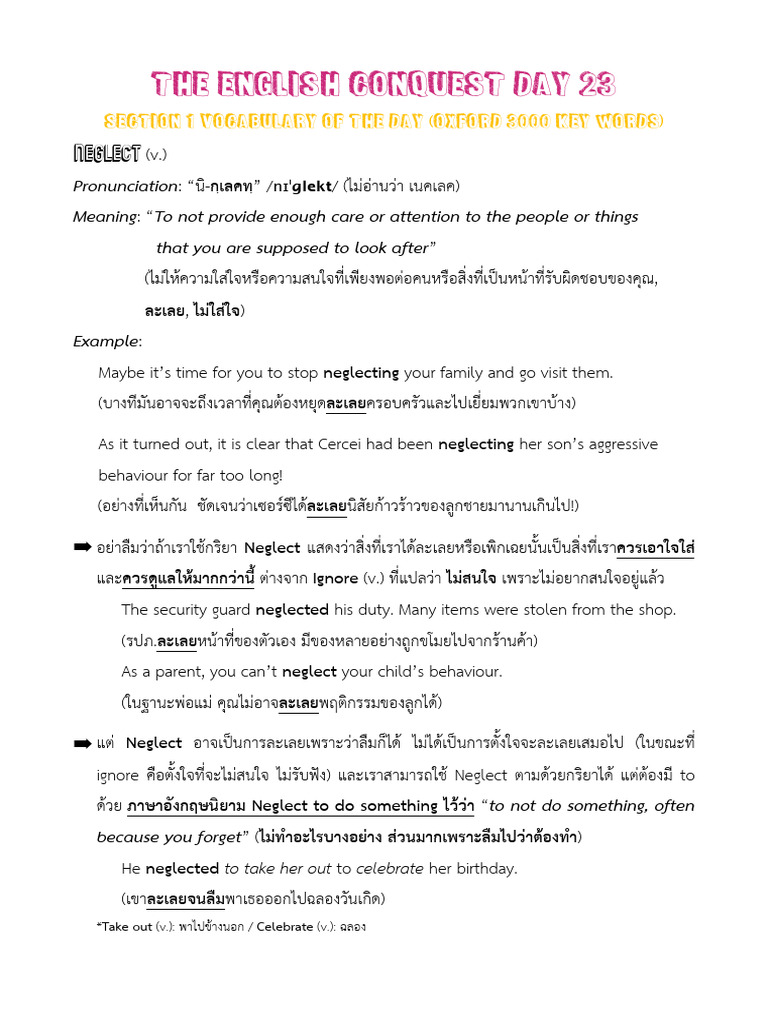 The English Conquest (Day 23) | PDF