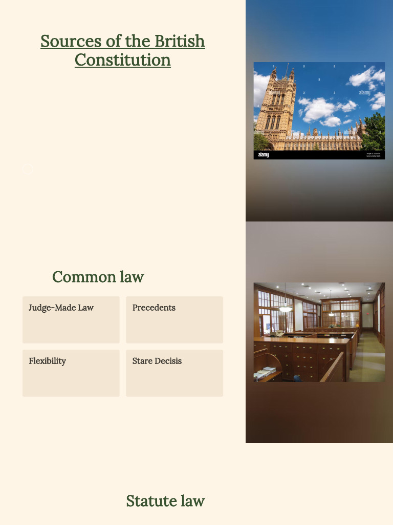 Sources of The British Constitution | PDF | Precedent | Constitution Of ...