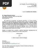 Solicitud de donación de árboles para reforestación | PDF
