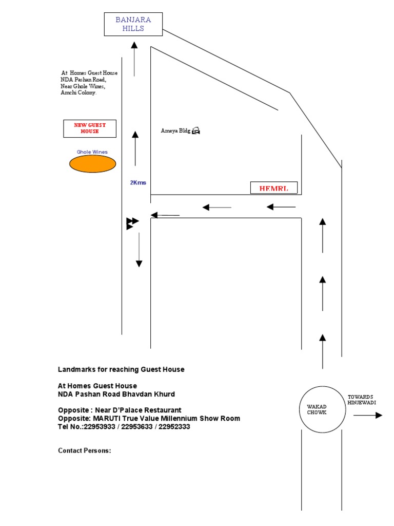 Guest House Directions & Contacts | PDF