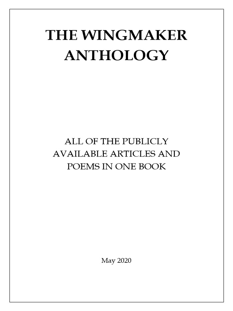 The WingMaker Anthology | PDF | Reality | Experience