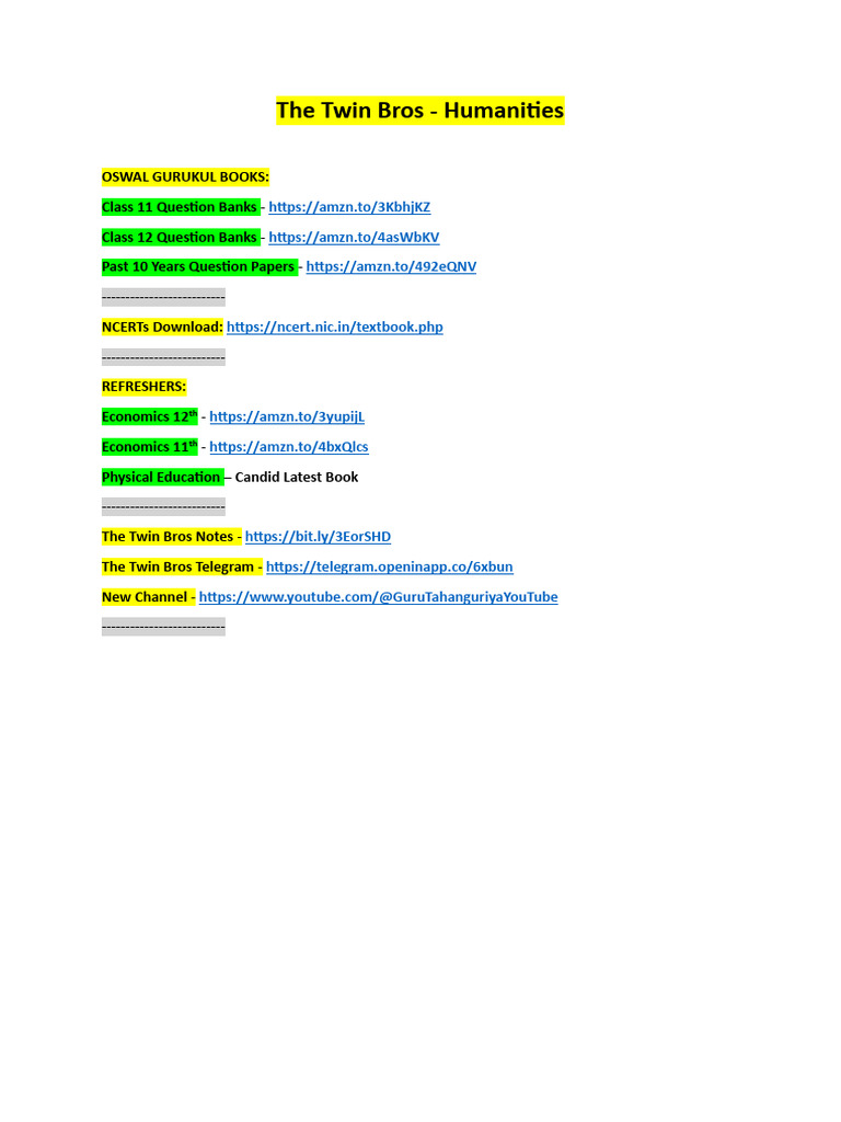 The Twin Bros Playlist | PDF | Science | Liberal Arts Education