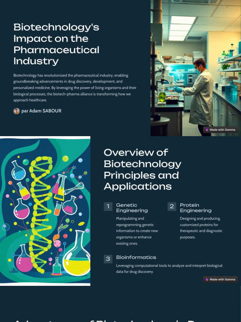 Biotechnologys Impact On The Pharmaceutical Industry 2 | PDF ...